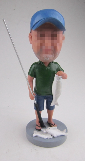Custom Fishing Bobbleheads [4573] - $64.78 : Custom Bobbleheads ...