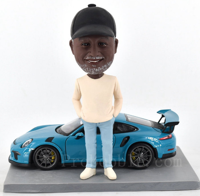 Custom bobbleheads with car business gifts bossday gifts 911 GT3 [9236N ...